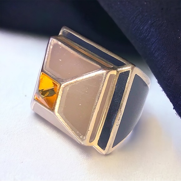 Isharya | Jewelry | Isharya Nude Frost Pyramid Luxe Statement Ring | Poshmark